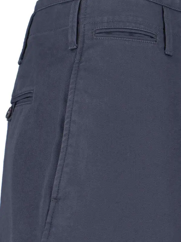 LEMAIRE Oversized Wide Leg Chinos - Graphite Blue