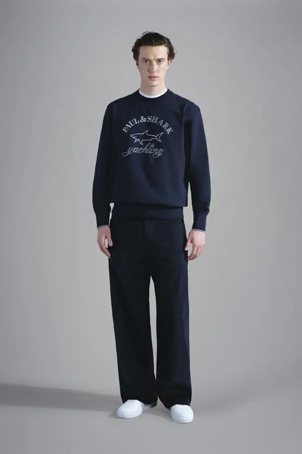 PAUL  SHARK Paul & Shark Crewneck Sweater With Logo Detail