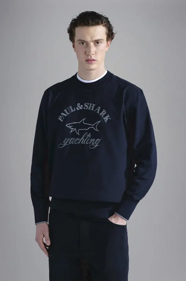 PAUL  SHARK Paul & Shark Crewneck Sweater With Logo Detail