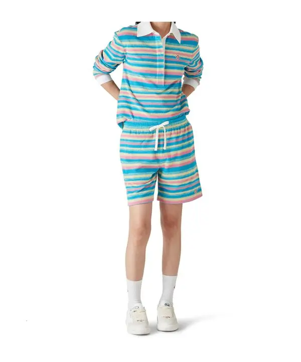 Casablanca Striped Terry Shorts