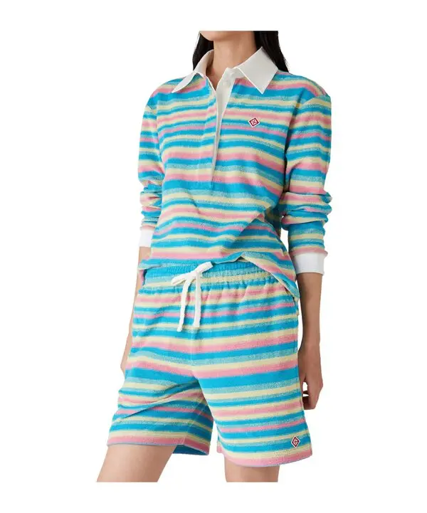 Casablanca Striped Terry Shorts