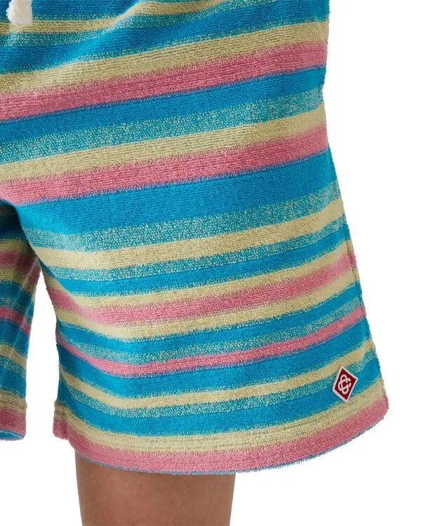 Casablanca Striped Terry Shorts