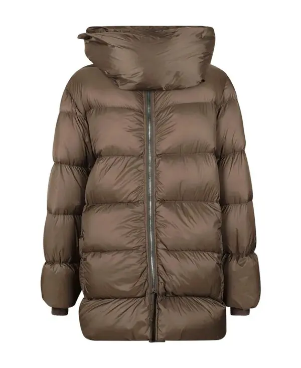 Rick Owens Logo Padded Jacket - Brown