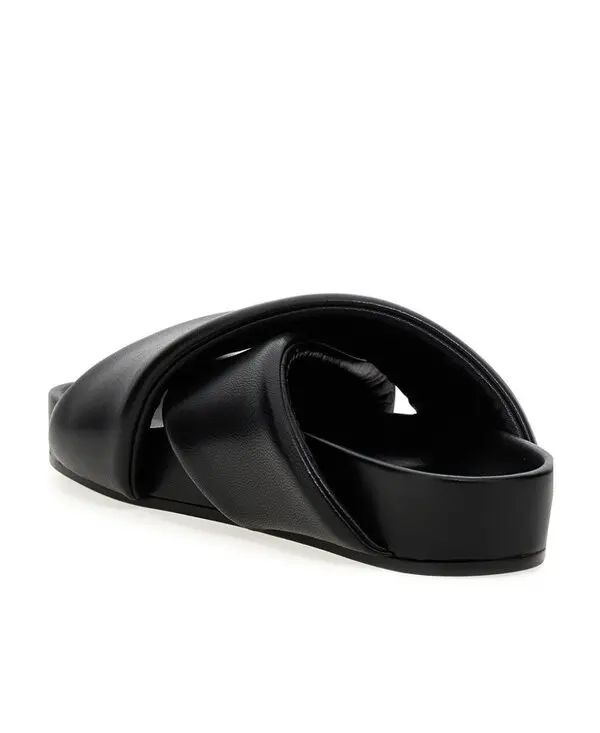 JIL SANDER Padded Crossover Strap Sandals