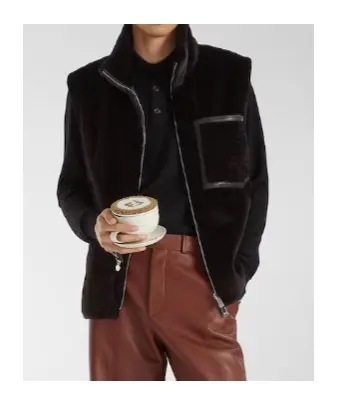 Fendi Ff Jacquard High-neck Reversible Gilet