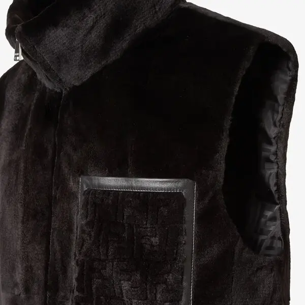 Fendi Ff Jacquard High-neck Reversible Gilet