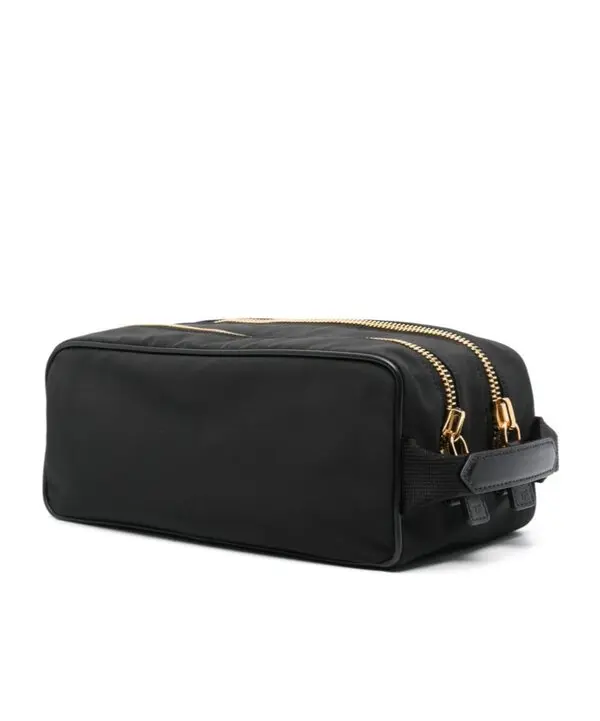 TOM FORD Logo Patch Zipped Wash Bag