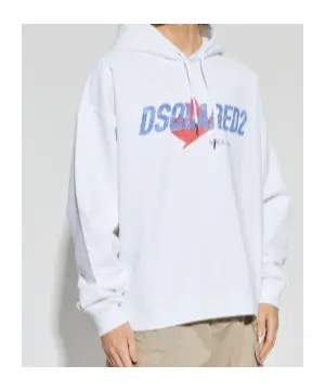 Dsquared2 Graphic Print Drawstring Hoodie