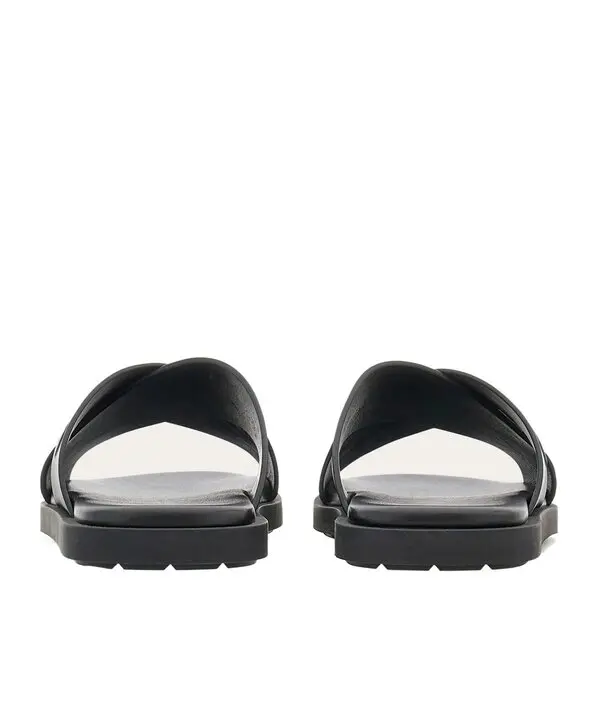 FERRAGAMO Embossed Logo Slides