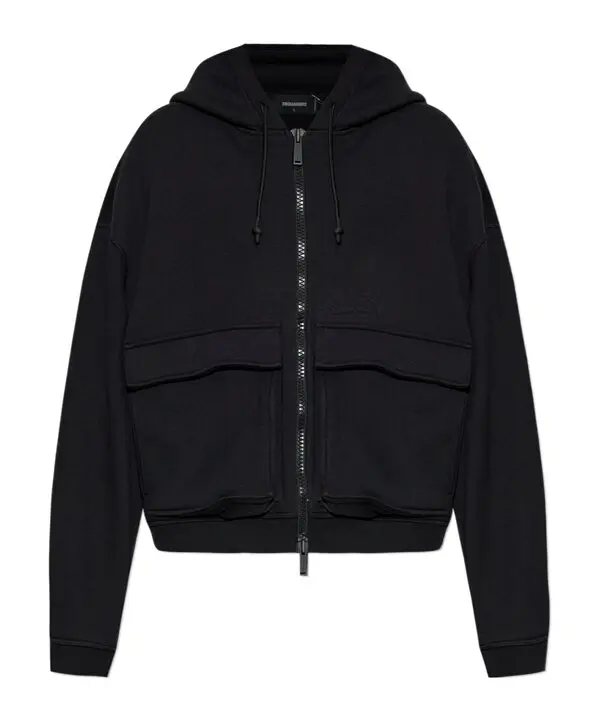 Dsquared2 Hooded Ribbed Jacket
