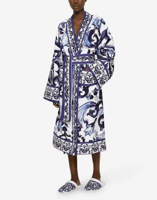 Dolce & Gabbana Dolce Gabbana Terry Batch Robe