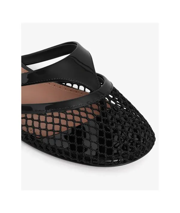 Alaïa Infradito Flat Mules - Black