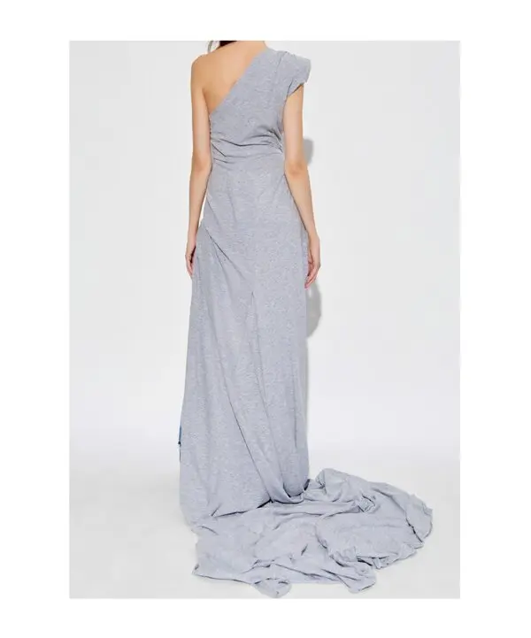 Dsquared2 Icon Printed One-shoulder Maxi Dress