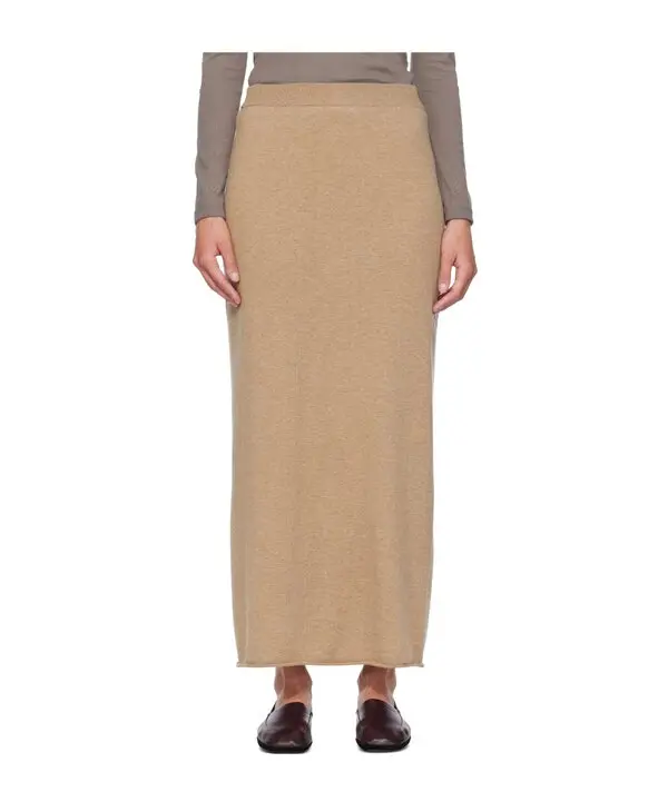 LISA YANG Charlotta Midi Skirt - Nude