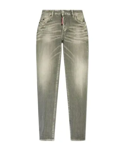 Dsquared2 Distressed Straight-leg Jeans