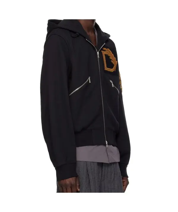 Dries Van Noten Oversized Logo-embroidered Hoodie