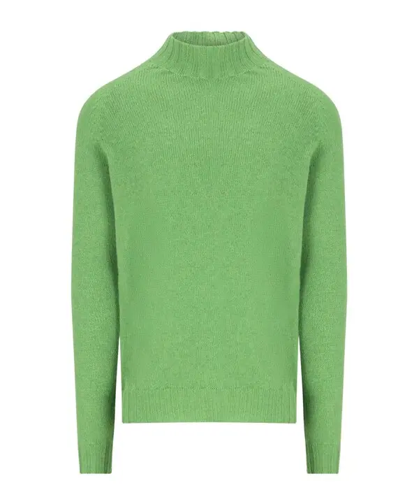 Tagliatore Long Sleeve Ribbed Sweater - Green