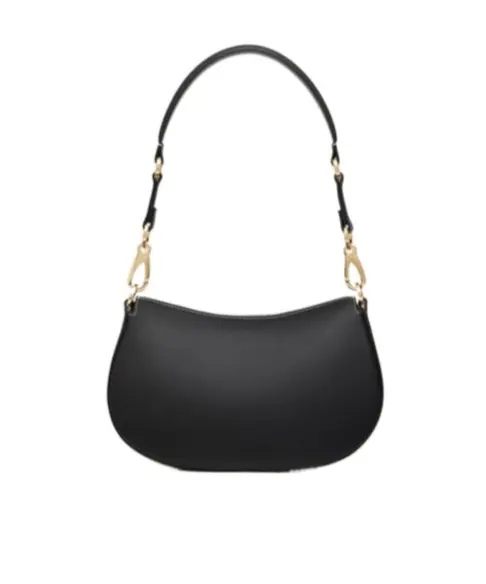 Valentino Garavani Vlogo Twist Lock Small Shoulder Bag - Black