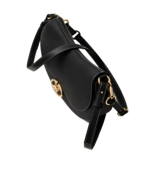 Valentino Garavani Vlogo Twist Lock Small Shoulder Bag - Black