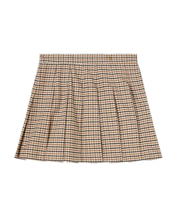 Palm Angels Checked High-waisted Mini Skirt - Nude