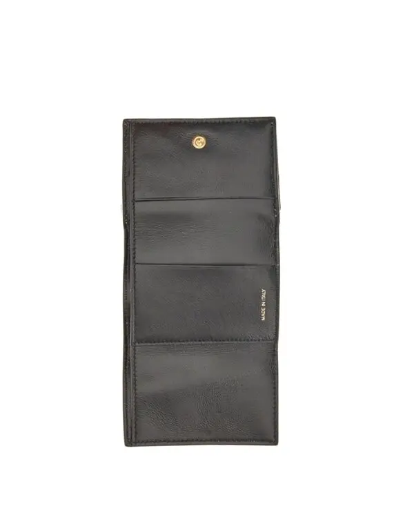 Marni Logo Printed Tri-fold Wallet - Brown
