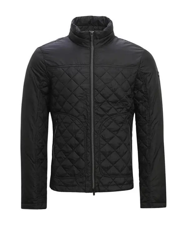 Emporio Armani High-necked Quilted Cotton Suit