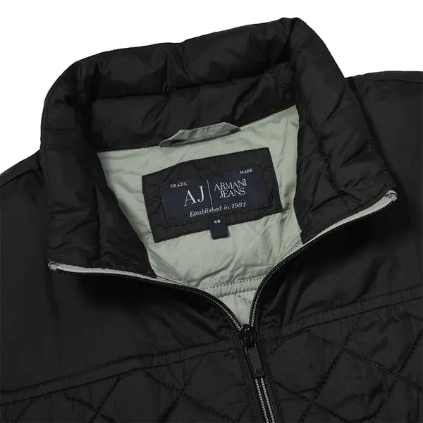 Emporio Armani High-necked Quilted Cotton Suit