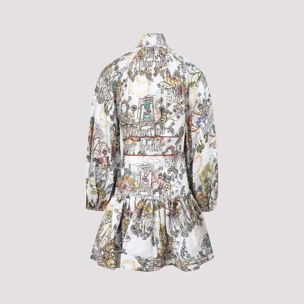 Zimmermann Printed Long-sleeved Dress