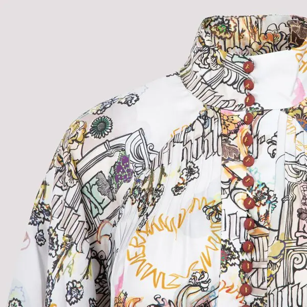 Zimmermann Printed Long-sleeved Dress