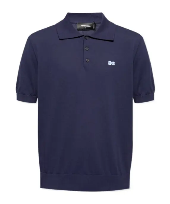 Dsquared2 Logo Embroidered Short-sleeved Polo Shirt