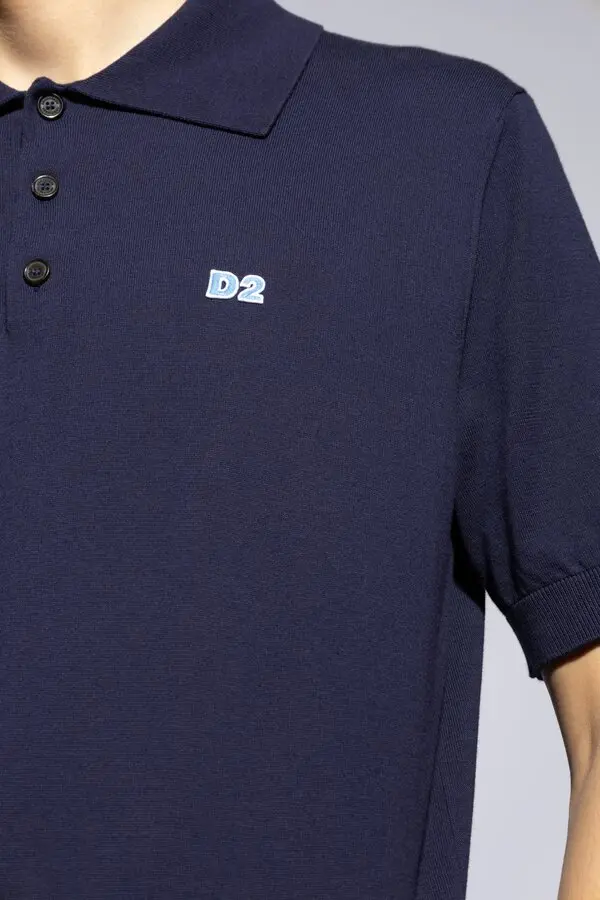 Dsquared2 Logo Embroidered Short-sleeved Polo Shirt