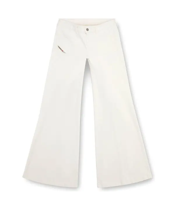 DIESEL® D-akii Mid-rise Flared Jeans - White