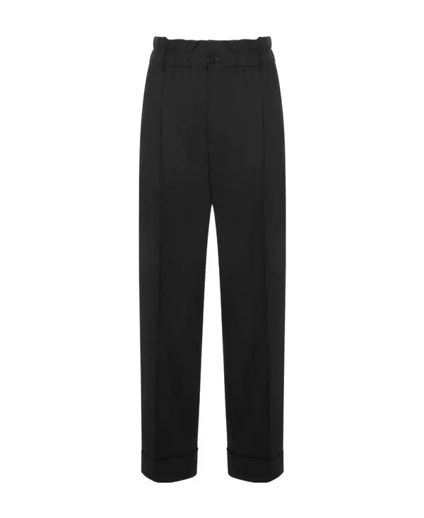P.a.r.o.s.h Paperbag Waist Straight Leg Trousers