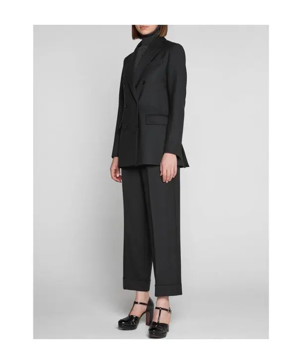 P.a.r.o.s.h Paperbag Waist Straight Leg Trousers