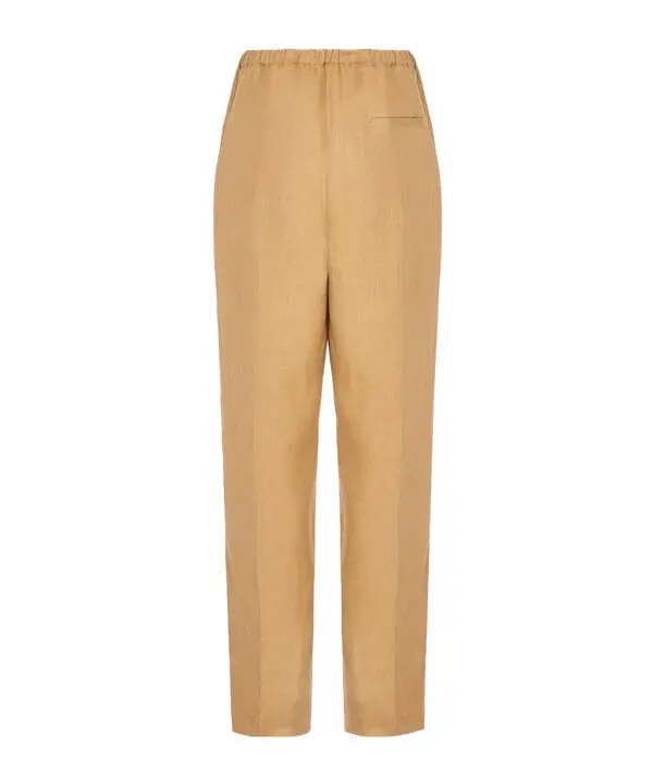 FORTE_FORTE Elastic Waist Casual Pants