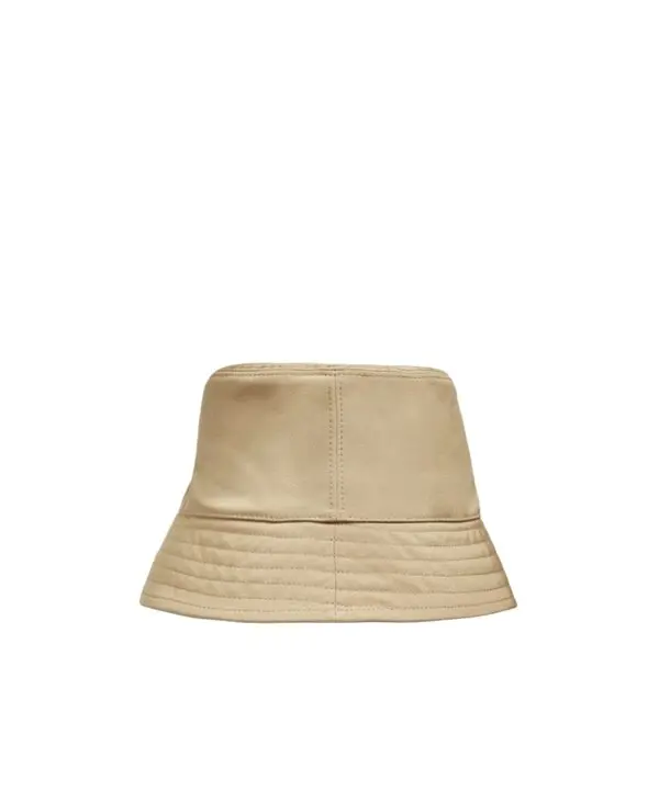 Moncler Logo Patch Bucket Hat - Light Brown