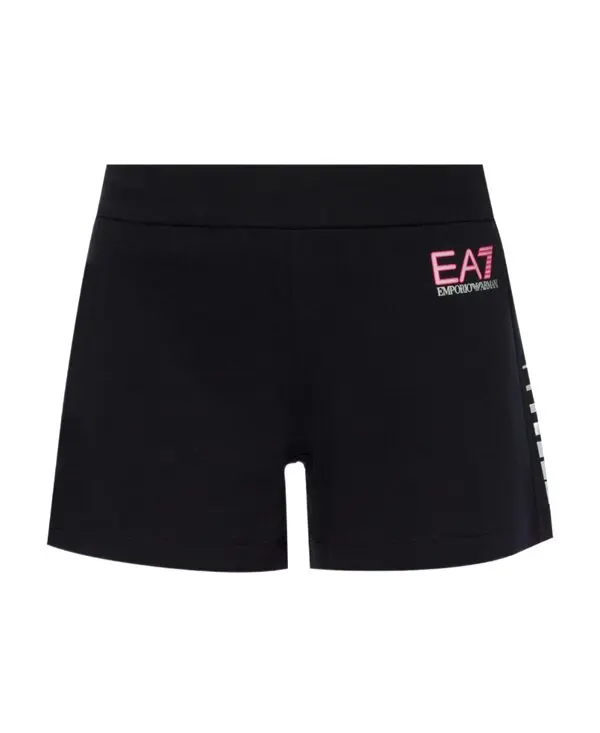EA7 Logo Shorts - Black