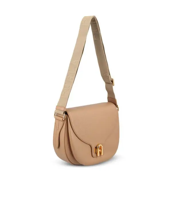 Furla Lotus Shoulder Bag - Nude