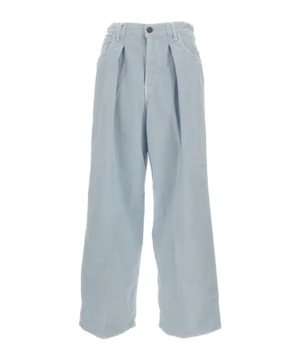 HAIKURE Pleated Wide Leg Jeans - Gray