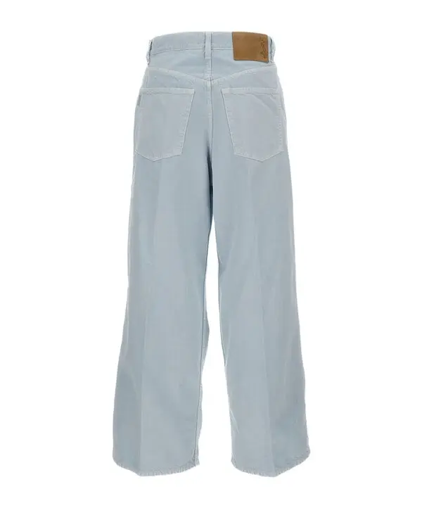 HAIKURE Pleated Wide Leg Jeans - Gray