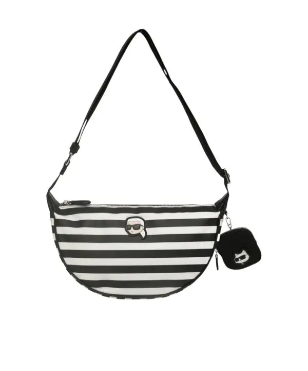 Karl Lagerfeld Small Ikon Shoulder Bag With Detachable Pouch