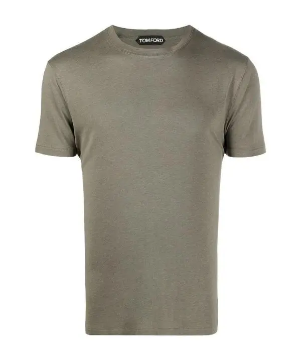 TOM FORD Round Neck T-shirt - Gray