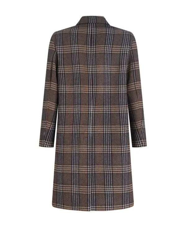 Etro Buttoned Plaid Coat