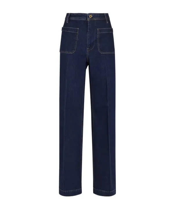 Polo Ralph Lauren High Waist Straight Leg Jeans - Black