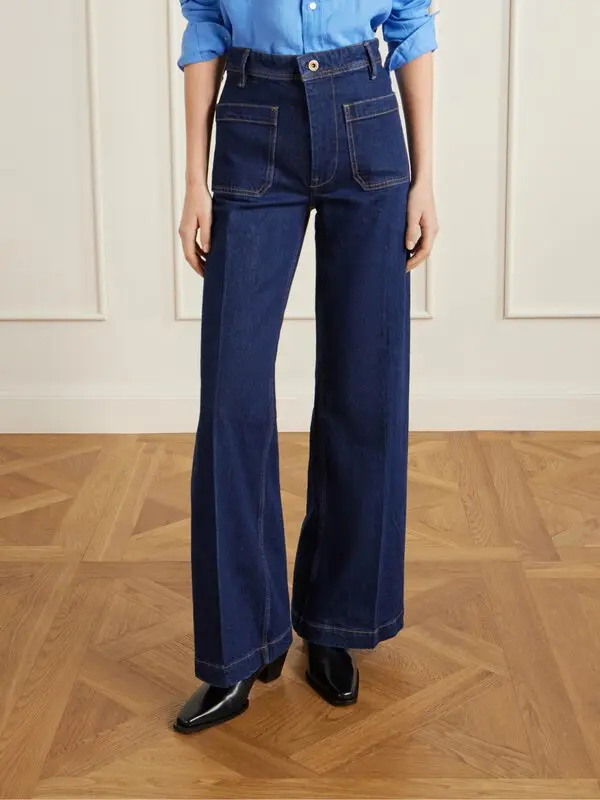 Polo Ralph Lauren High Waist Straight Leg Jeans - Black