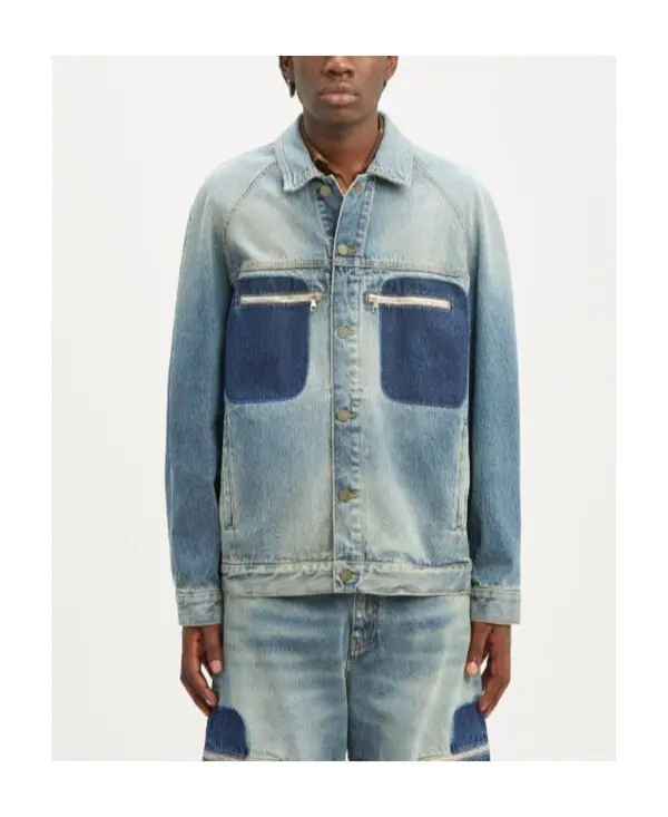 Palm Angels Buttoned Denim Jacket