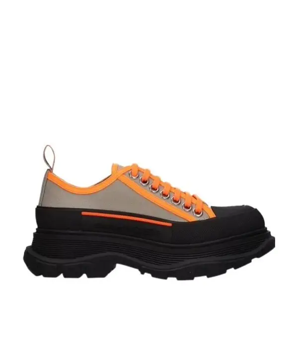 Alexander McQueen Tread Slick Lace-up Sneakers - Black