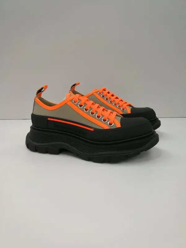 Alexander McQueen Tread Slick Lace-up Sneakers - Black