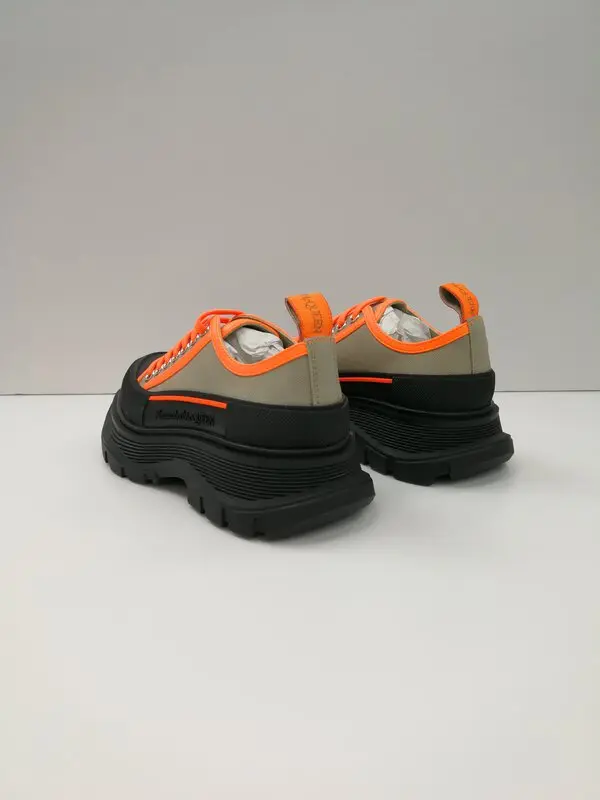 Alexander McQueen Tread Slick Lace-up Sneakers - Black