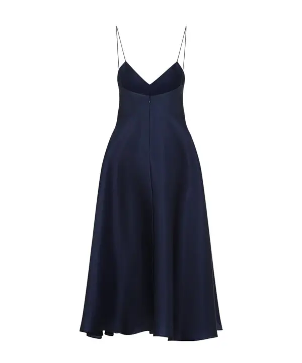 Alberta Ferretti Spaghetti Strap Midi Dress